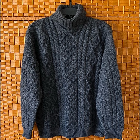 Carraig Donn | Sweaters | Newcarriage Donn Irish Merino Wool Turtleneck ...